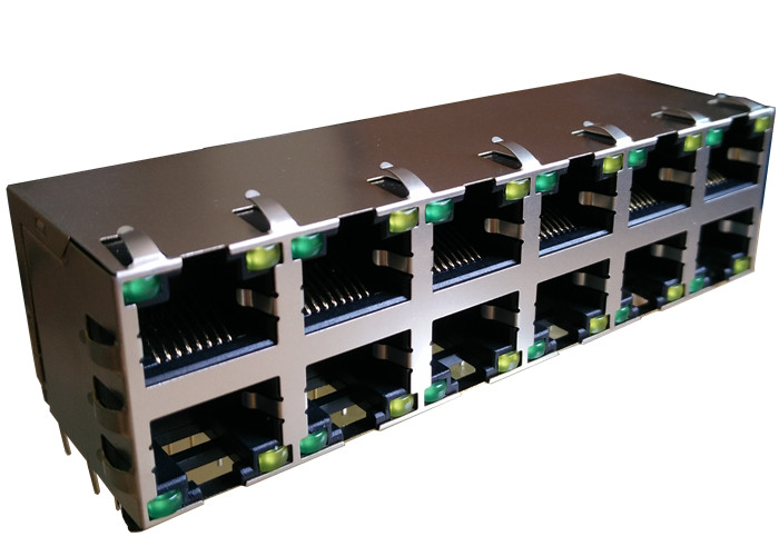 1840333 POE RJ45 Connector Stacked Jack Gigabit POE + 2x6 POE Rj45 ...