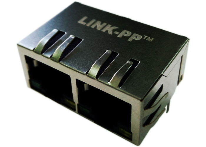 7499021125 RJ45 2x10 / 100Mbps Ethernet Magnetic Jack Female Module LED ...
