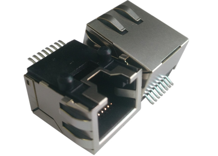 3004CC6605 بروفايل منخفض RJ45 جاك LPJE8802CNL سطح تركيب SMD